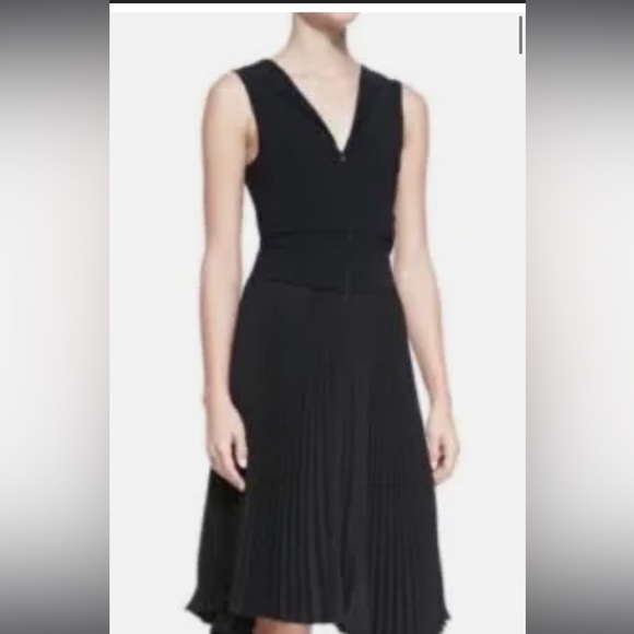 A.L.C. | Dresses | Alc Zipper Front Lbd With Pleated Flared Dress | Poshmark